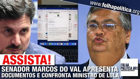 SENADOR MARCOS DO VAL APRESENTA DOCUMENTOS E CONFRONTA FLÁVIO DINO