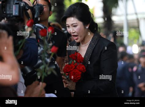 Bangkok Thailand 01st Aug 2017 Former Thai Prime Minister Yingluck