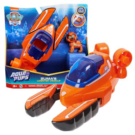 Psi Patrol Aqua Pups Pojazd Homar Figurka Zuma 3 Figurki Psi