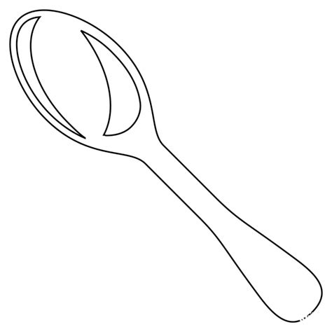 Spoon Coloring Page ColouringPages