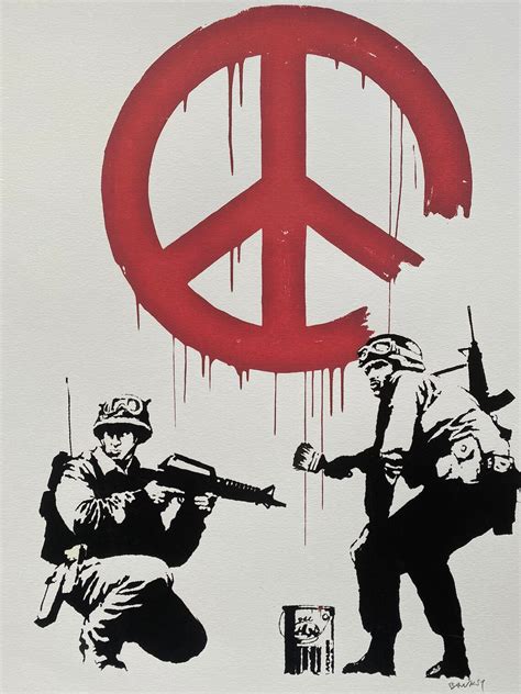 Banksy Lithography Certificate Signed Top Etsy