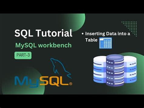 INSERT INTO Inserting Data Into A Table SQL Tutorial Data Analyst