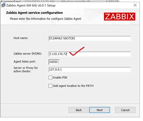 how to install and configure zabbix agent
