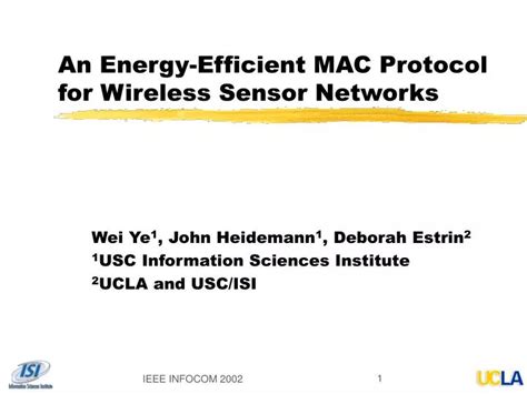 ppt an energy efficient mac protocol for wireless sensor networks powerpoint presentation id