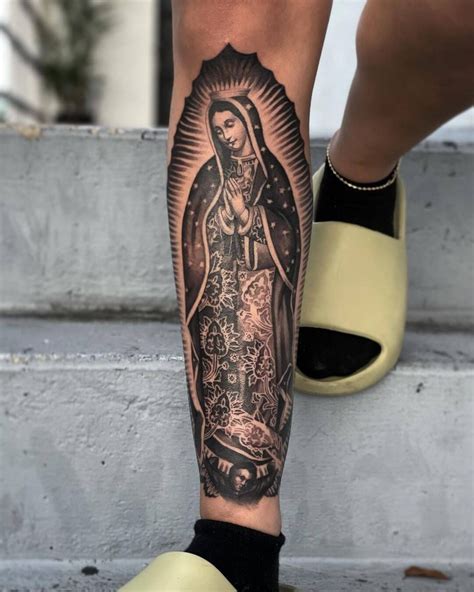 Tattoos La Virgen De Guadalupe Tattoo Aztec Tattoos Sleeve Half