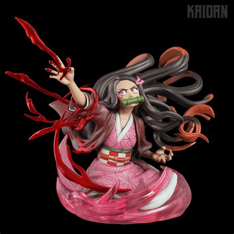 3D File Nezuko Kamado Bust DEMON SLAYER STL Ready For 3D Printing