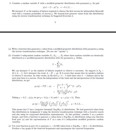 solved 3 consider a random variable x with a modified geometric 1 answer transtutors