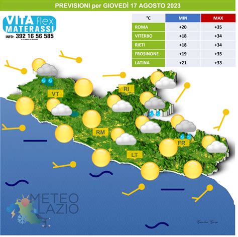 Bollettino Meteo Per OGGI 17 Agosto 2023 E DOMANI 18 Agosto 2023