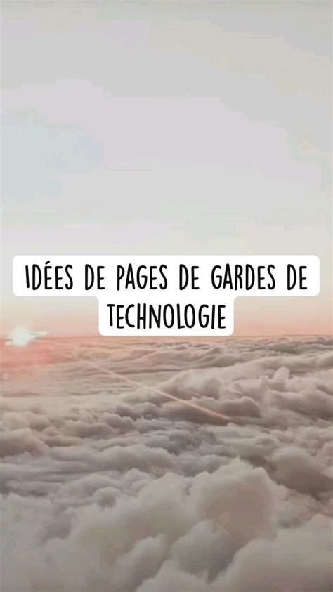 Idées de pages de gardes de technologie Exemple page de garde Page