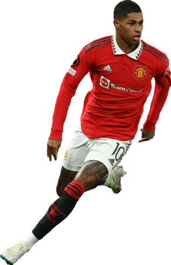 Marcus Rashford Manchester United Football Render Footyrenders