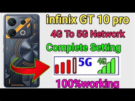 Infinix Gt10 Pro 5G To 4G Network Problem Fix How To Solve Network