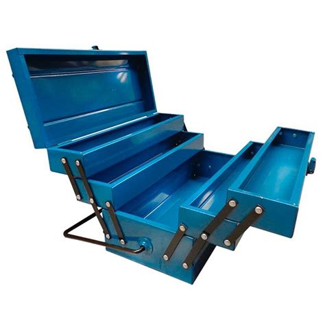 Caja De Herramientas Metalica Reforzada Nª8 Fuelle Doble