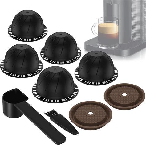 Cápsulas reutilizables recargables compatibles con Vertuo tapas