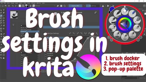 All About Brushes In Krita In Hindi Pop Up Palette In Krita In Hindi