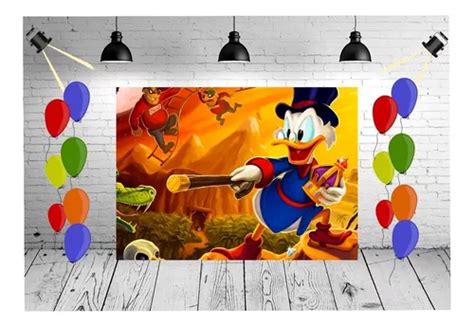 Painel De Festa Sublimado Banner Pato Donald Tio Patinhas 09