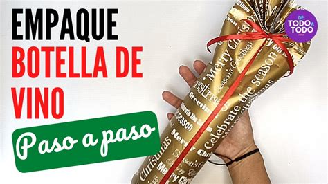 Idea de cómo envolver una botella de vino Gift wrapping YouTube