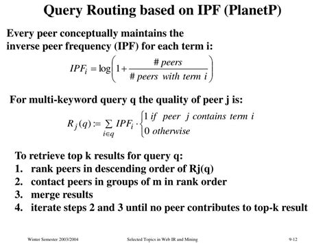 ppt 9 ir in peer to peer systems powerpoint presentation free download id 4220933