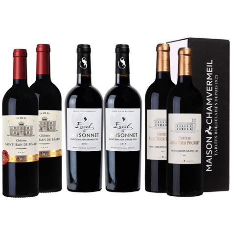 Coffret vin Coffret Saint Émilion en grand 6 vins de Bordeaux rouges