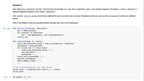 solved question 1 let s begin implementing the k nearest
