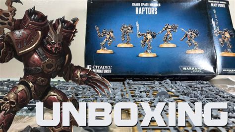 Chaos Raptors Unboxing Warhammer 40K Warp Talons Unboxing Space