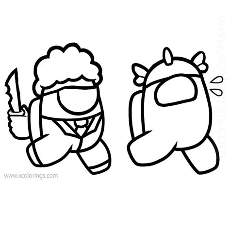 Among Us Imposter Coloring Pages Kill But Doing So Without Giving