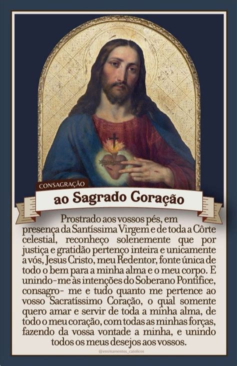 Consagração ao Sagrado Coração de Jesus Livros de oração Sagrado