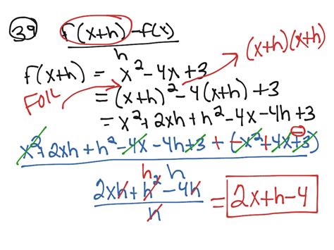 difference quotient math precalculus showme