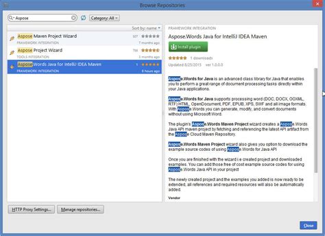 Install Aspose Words IntelliJ IDEA Aspose Words For Java