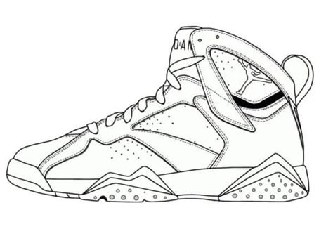Nike Air Jordan Para Colorear Imprimir E Dibujar ColoringLib