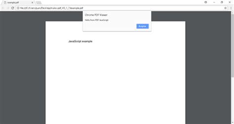crear un fichero pdf con un script embebido de javascript operating systems scripting