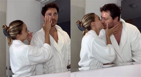 Carol Reali Cachaza André Bankoff Instagram se dan tierno beso en