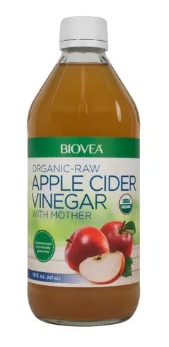 Vinagre De Cidra De Maçã Mãe cru Orgânico 16oz 473 MercadoLivre