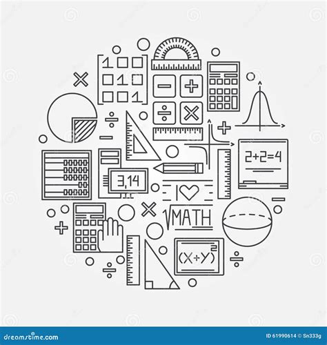 Ejemplo Linear De La Matemáticas Ilustración del Vector Ilustración