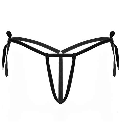 Women Crotchless Thongs Low Rise Bikini Underwear T Back Lingerie Briefs Panties Ebay