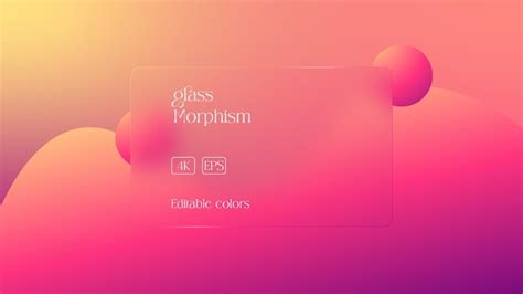 Premium Vector Vector Realistic Glass Effect Background