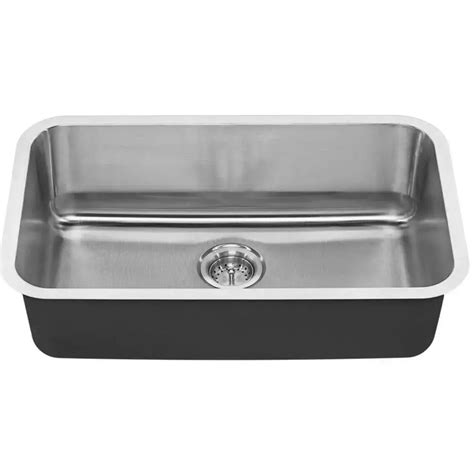 Tarja De 1 Tina GF1TS Para Submontar De Acero Inoxidable Gilfer Gilfer