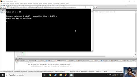 module 16 bitwise and inclusive and exclusive or operators practical in code blocks in c