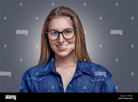 Smiling Blond Woman Looking At Hi Res Stock Photography And Images Alamy