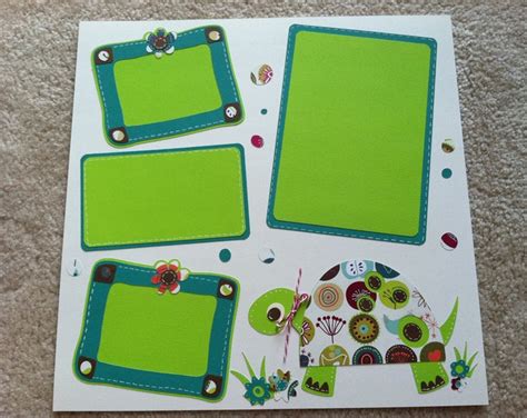 Turtle Scrapbooking Layout Butterfly Scrapbooking Layout Turtle