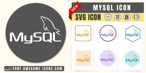 mysql icon svg code — download path html