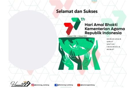13 Link Twibbon Hari Amal Bakti Kemenag 2023 Bingkai Foto HUT HAB