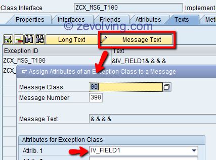 ABAP Exception Class To Use Messages From T100 ABAP Help Blog