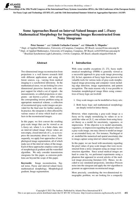 pdf some approaches based on interval valued images and l fuzzy mathematical morphology for