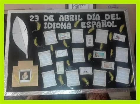 Mural día del idioma español Dia del idioma español Dia del idioma