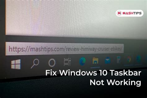 7 Best Ways To Fix Windows 10 Taskbar Not Working Error MashTips