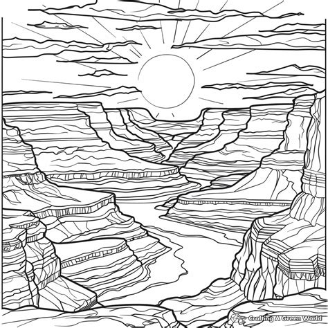 Grand Canyon Coloring Pages Free Printable