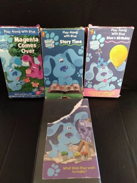 Blues Clues Vintage Vhs Tapes Lot Of Tested Rewound