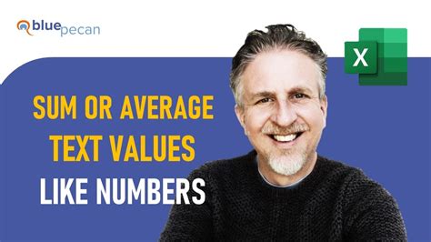 SUM Or AVERAGE Text Values Like Numbers In Excel Assign Numeric Value