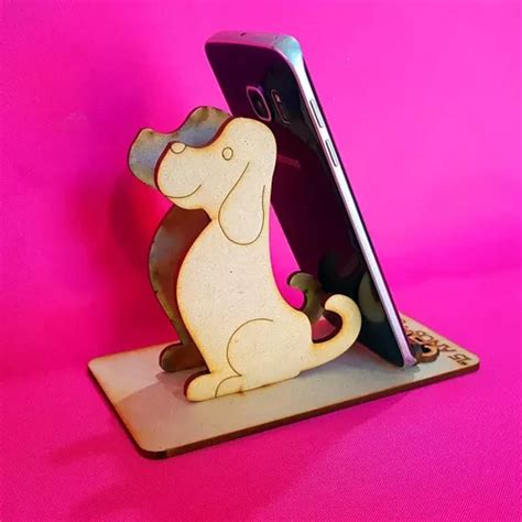 Porta Celular Perrito Soporte Fibrofacil Souvenir Mdf En Venta En