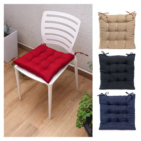 Kit 4 Almofada Assento De Cadeira Futon Oxford Liso 40cm X 40cm Cores